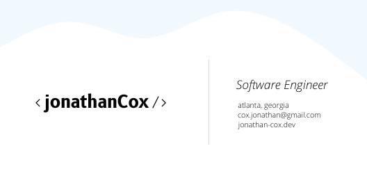Jonathan Cox | Portfolio